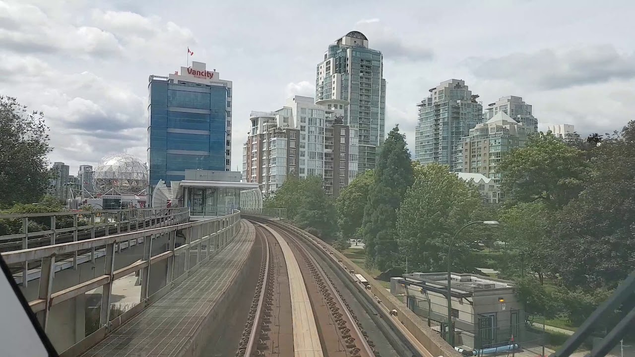 Vancouver's Expo Line SkyTrain - Westbound Joyce Station to Waterfront ...