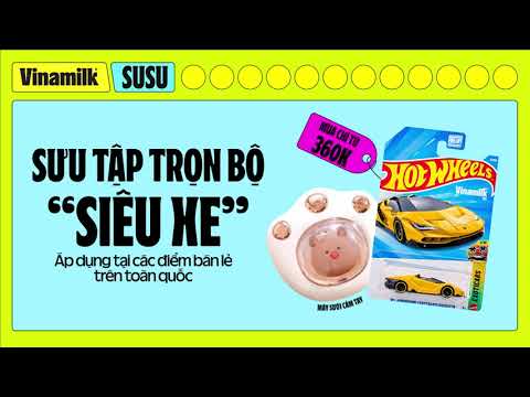 UỐNG SUSU - SĂN TRỌN BỘ SIÊU XE HOT WHEELS!