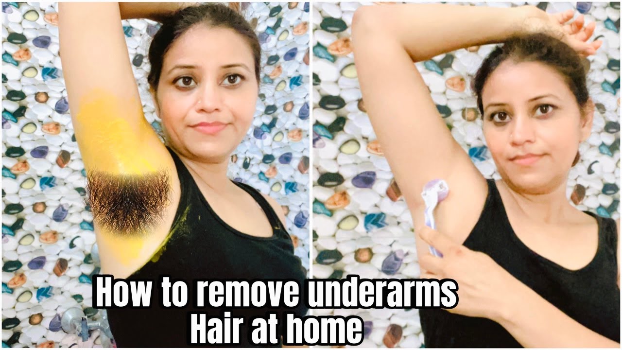 how to remove underarms hair | how i removed my armpit hair permanently ...
