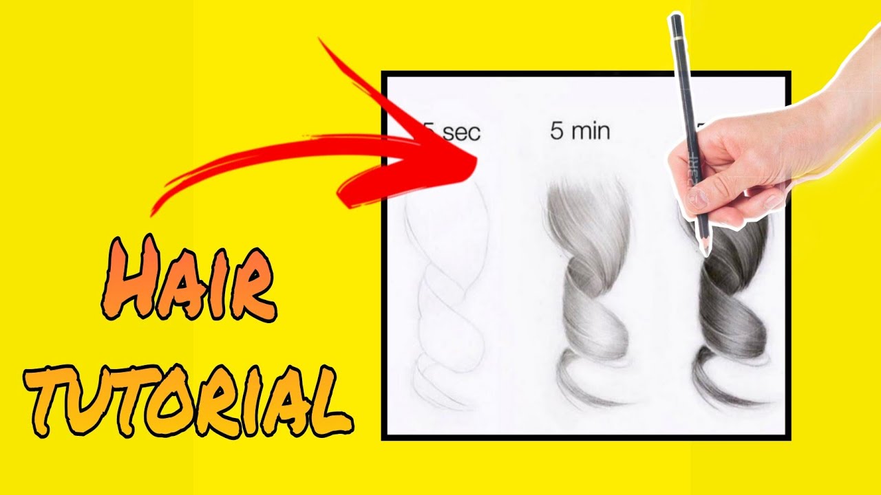 How to draw hair strokes layer - by - layer | Artistic Suyash | # ...