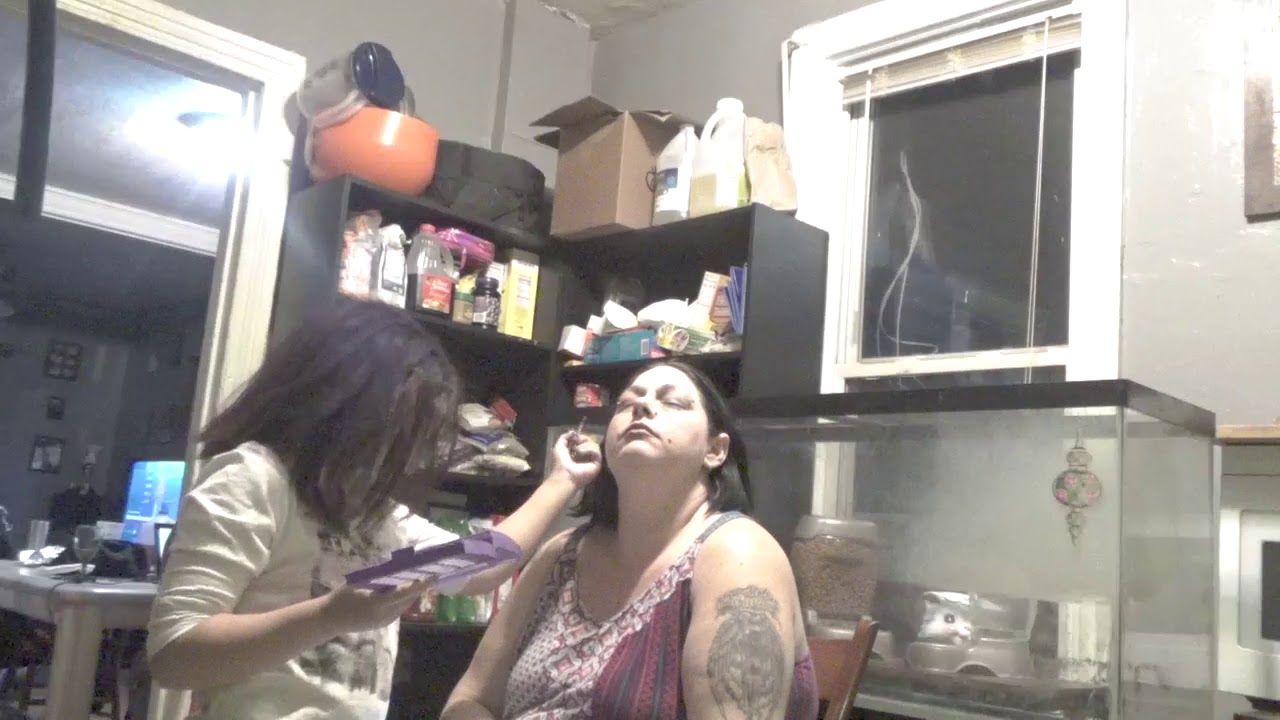 Character make-up with Mom N Lolo - YouTube