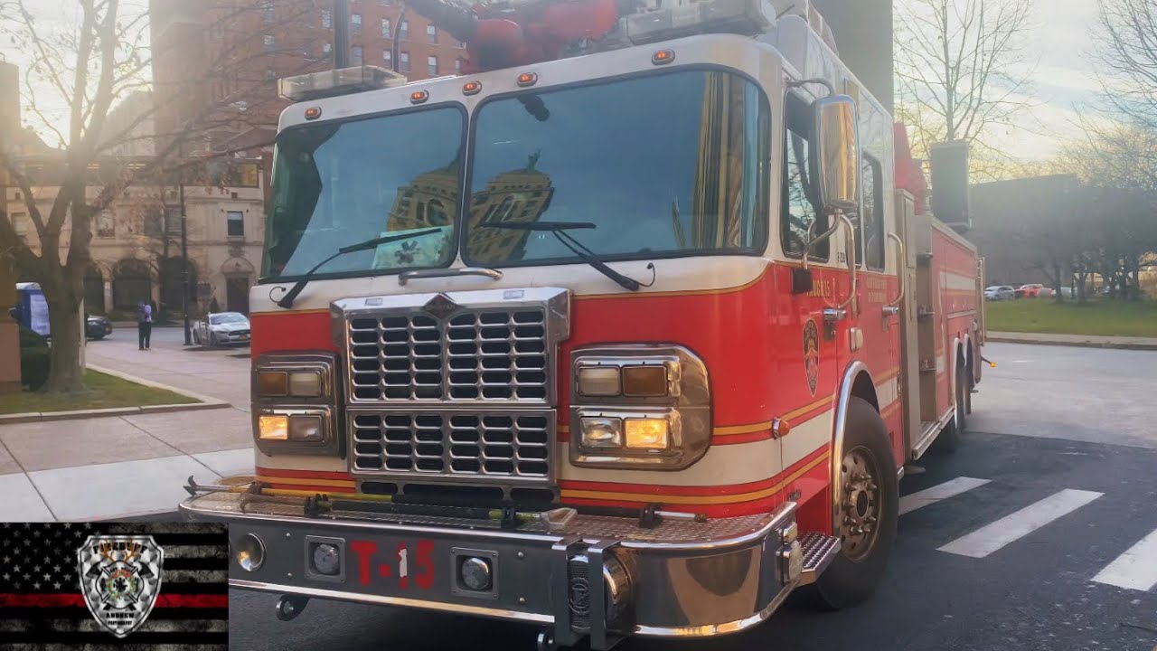 Buffalo FD Truck 15 Donwtown - YouTube