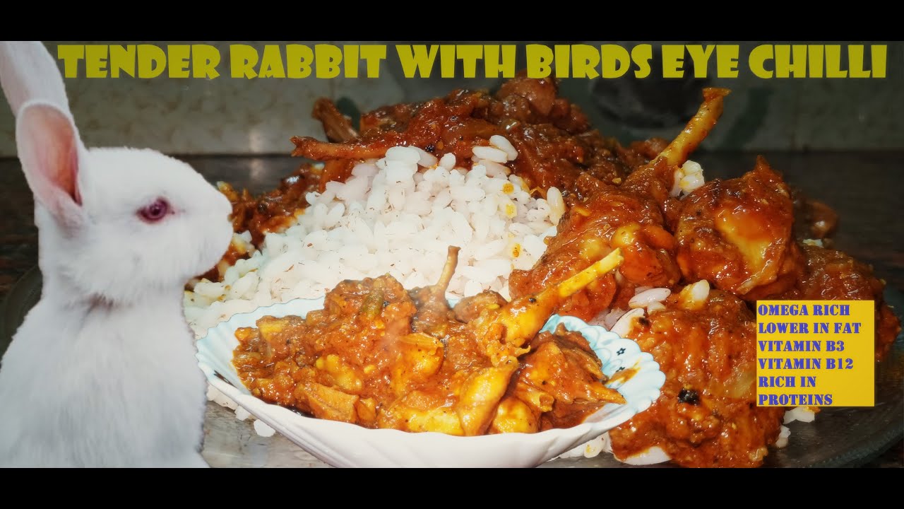 Tender Rabbit with Birds Eye Chili | Muyal Curry In Tamil| Muyal Roast ...