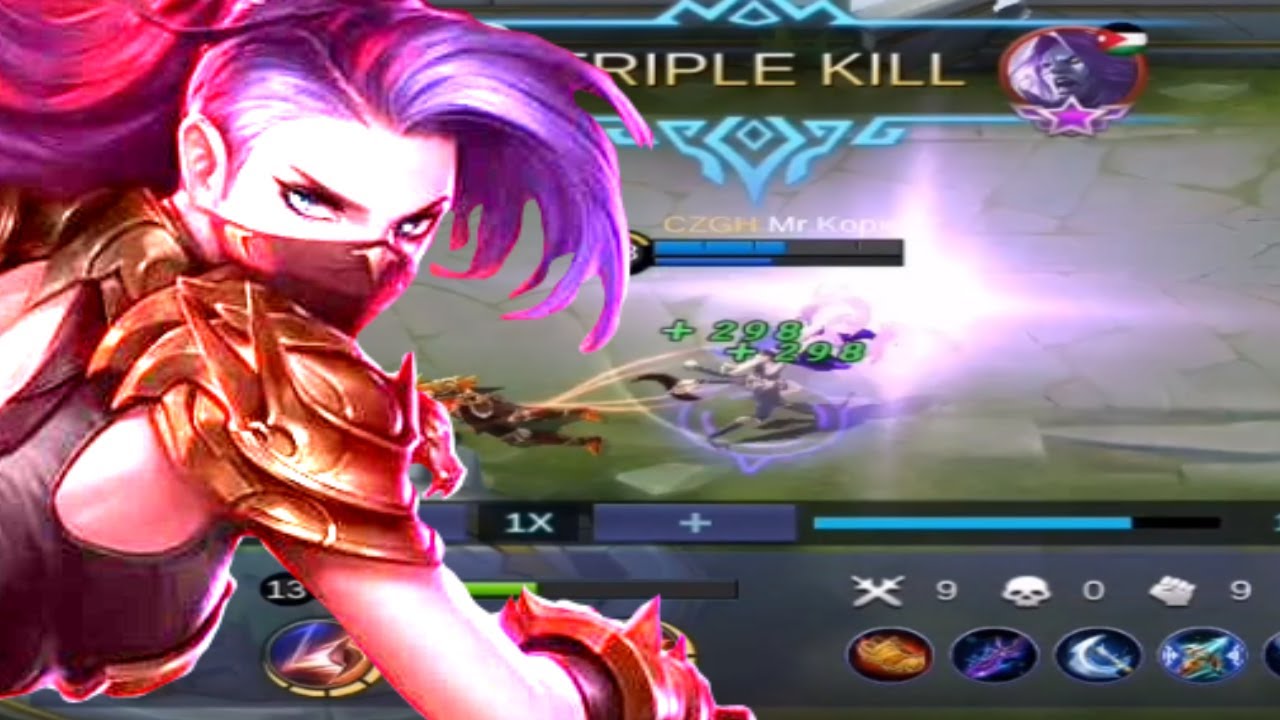 Viper Hanabi Triple kill build mythic gameplay I mobile legends plays ...