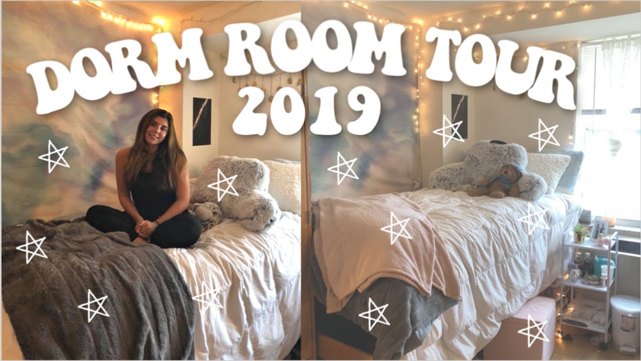 COLLEGE DORM ROOM TOUR 2019 - YouTube