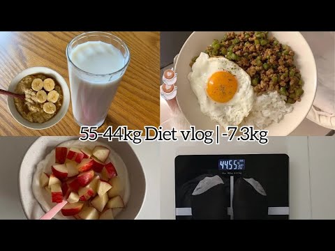 55-44kg Diet vlog | -7.3kg , Calorie Deficit in 3 days