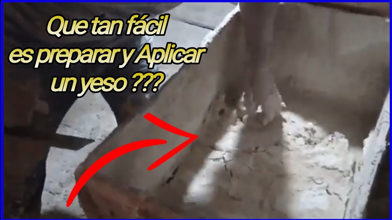 Que tan Fácil es preparar y Aplicar el Yeso🏠 - YouTube