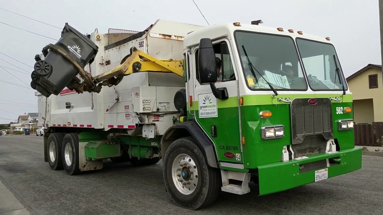 GreenWaste Recovery Heil Pythons - YouTube