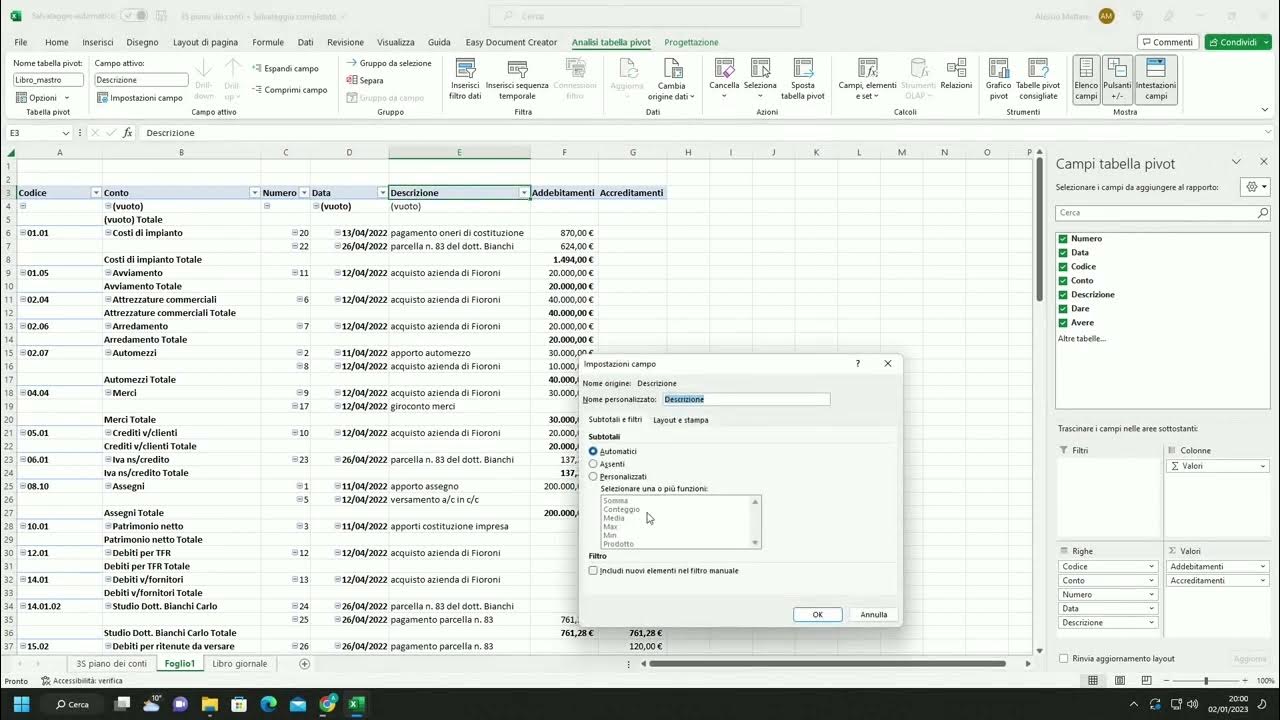 Video numero 5 - creazione del Libro mastro - YouTube
