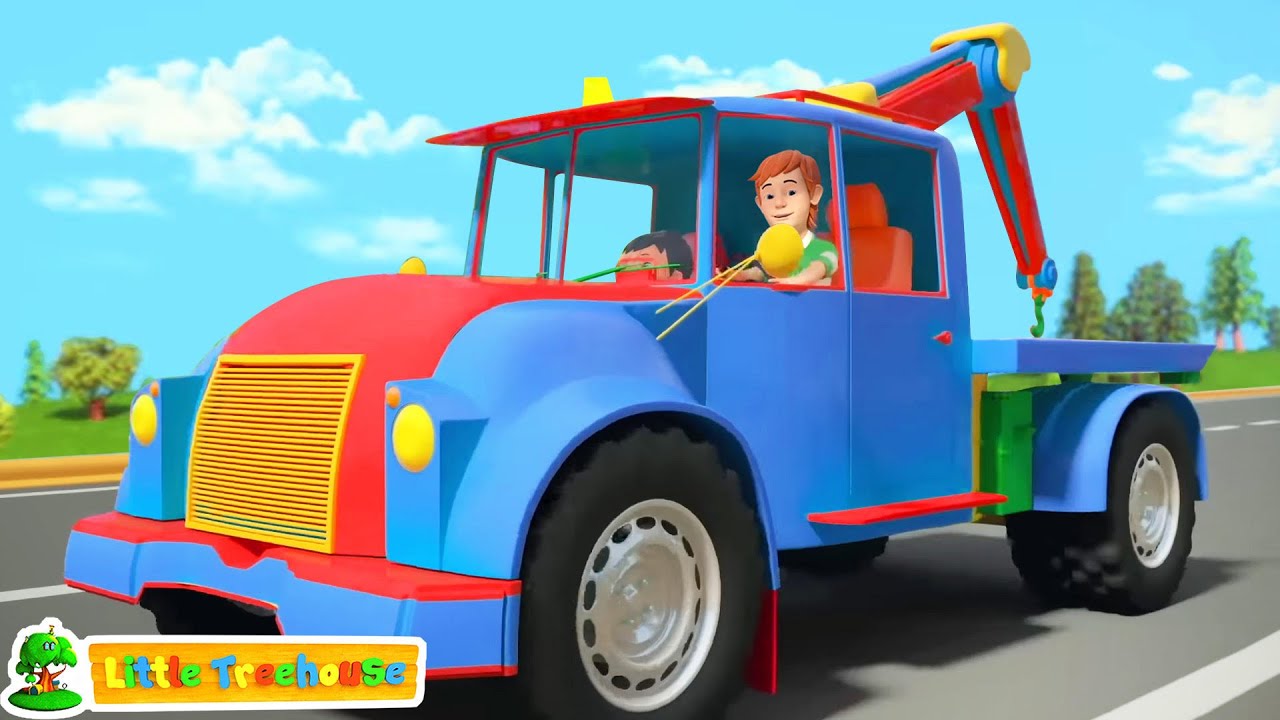 Wheels On The Tractor, Farm Vehicles and Cartoon Videos for Kids - YouTube