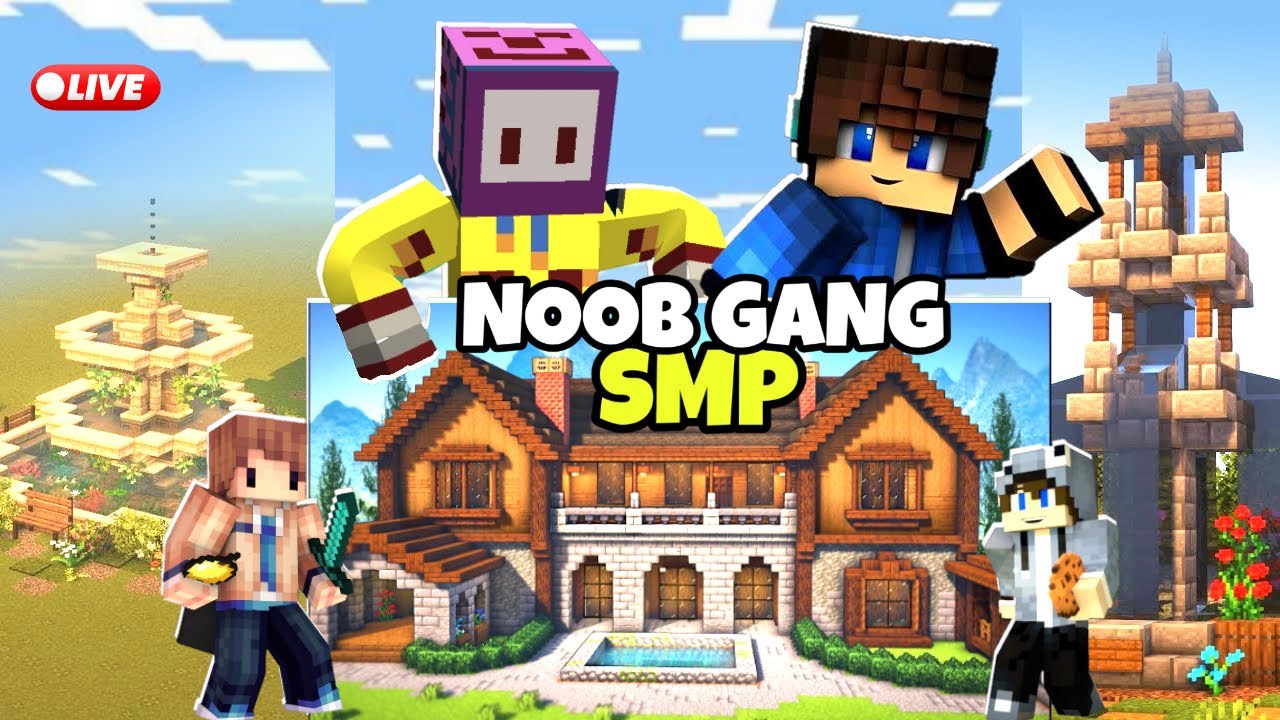🔴Smp Ho To Aisi 😎Noob Gang Hard Work??😁(Minecraft)No Coc Today - YouTube