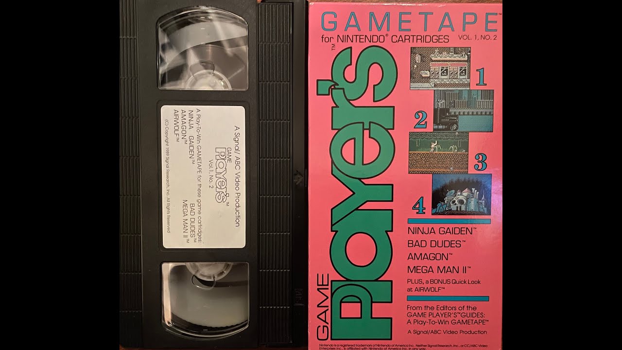 Game Players Gametape for Nintendo Games Vol. 1 No. 2 VHS - YouTube