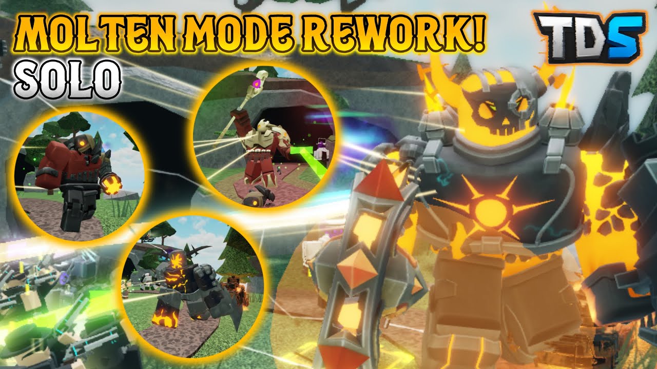 NEW Molten Mode Rework! || Solo Triumph! || Tower Defense Siimulator ...