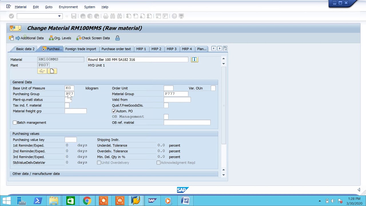 Procure to Pay process in sap mm - YouTube