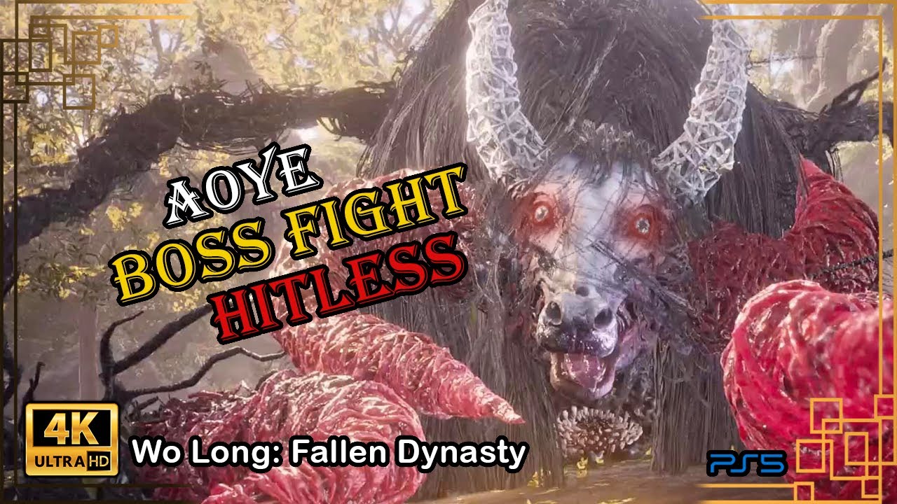 Wo Long: Fallen Dynasty Boss Fight - Aoye (Hitless/No Damage) - YouTube