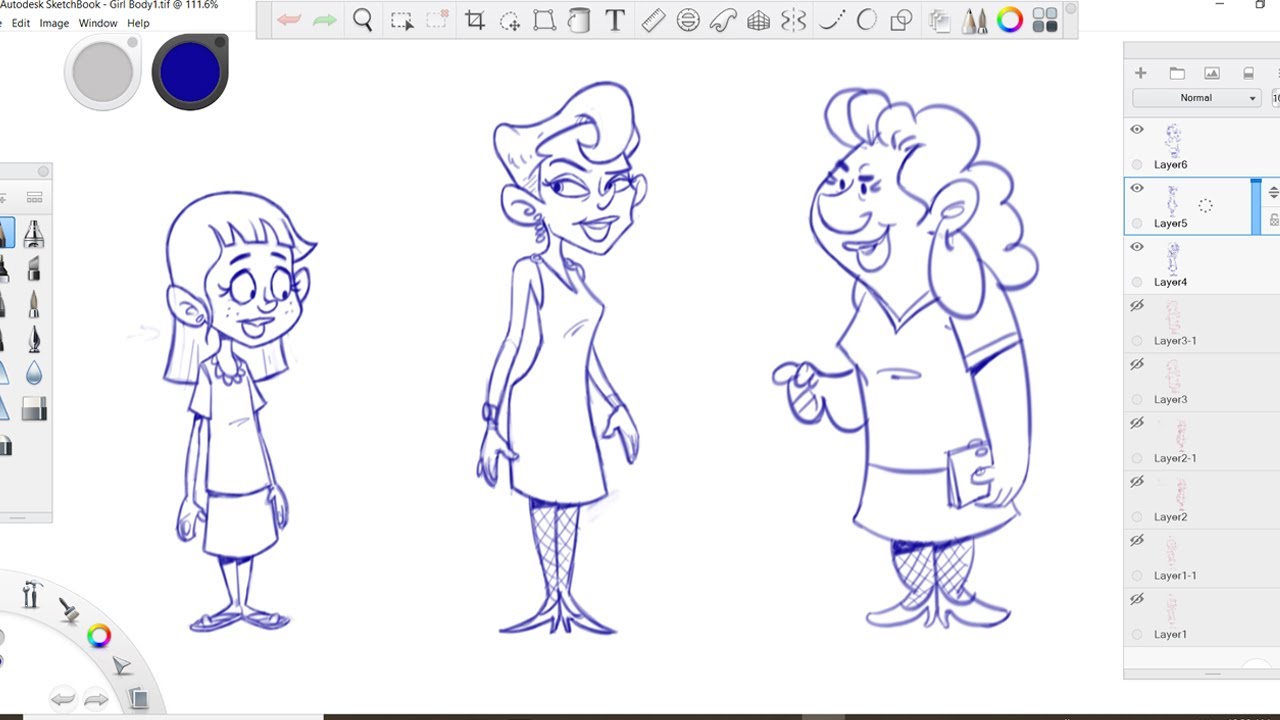 How to do details of your cartoon characters| How to clean up your ...