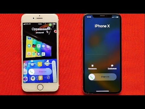 2 iPhones on the table 2 Incoming calls DUO/IPhone6/IPhoneX. - YouTube