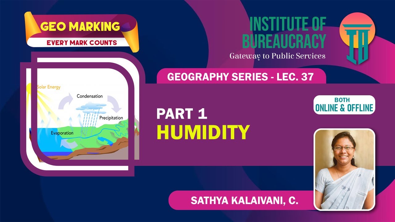 Humidity Part I| Lec 37 | GeoMarking| Geography Optionals| UPSC Mains ...