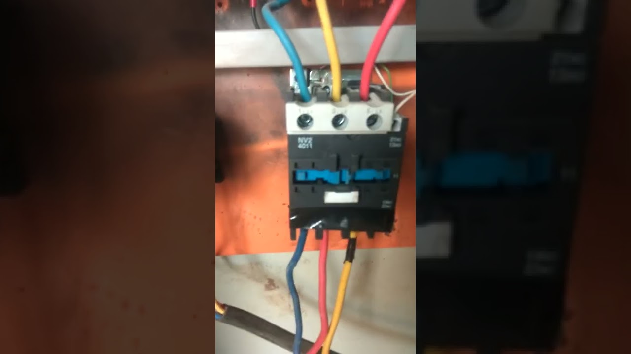 3 phase penal board 1 in 3 motar waring connection #shorts - YouTube