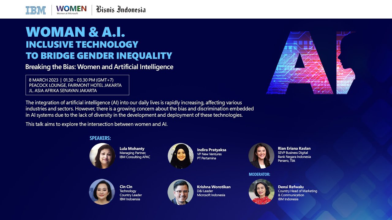 Highlight Event IBM x Microsoft x Bisnis Indonesia - Woman & A.I - YouTube