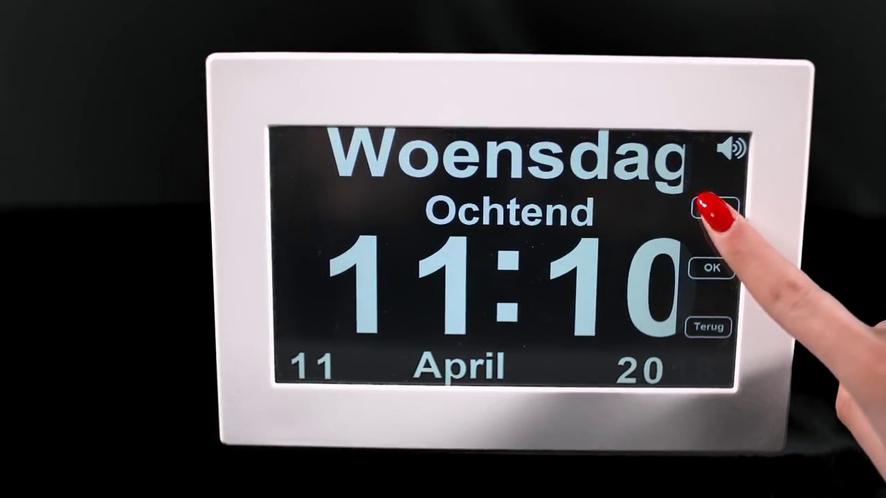 Nederlands sprekende kalenderklok - YouTube