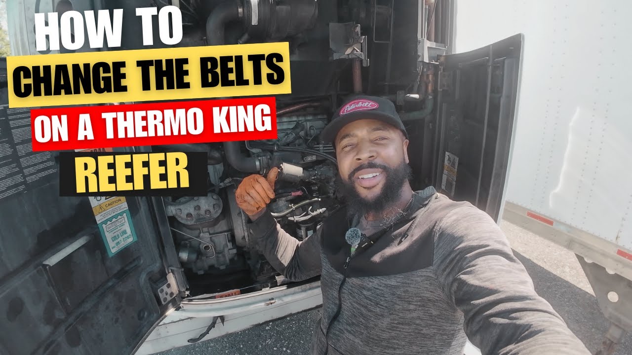 How to change the belts on a thermo king reefer | Full service and oil ...