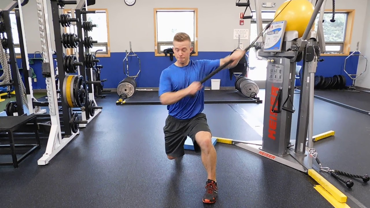 ISOMETRIC SPLIT SQUAT CHOP - YouTube