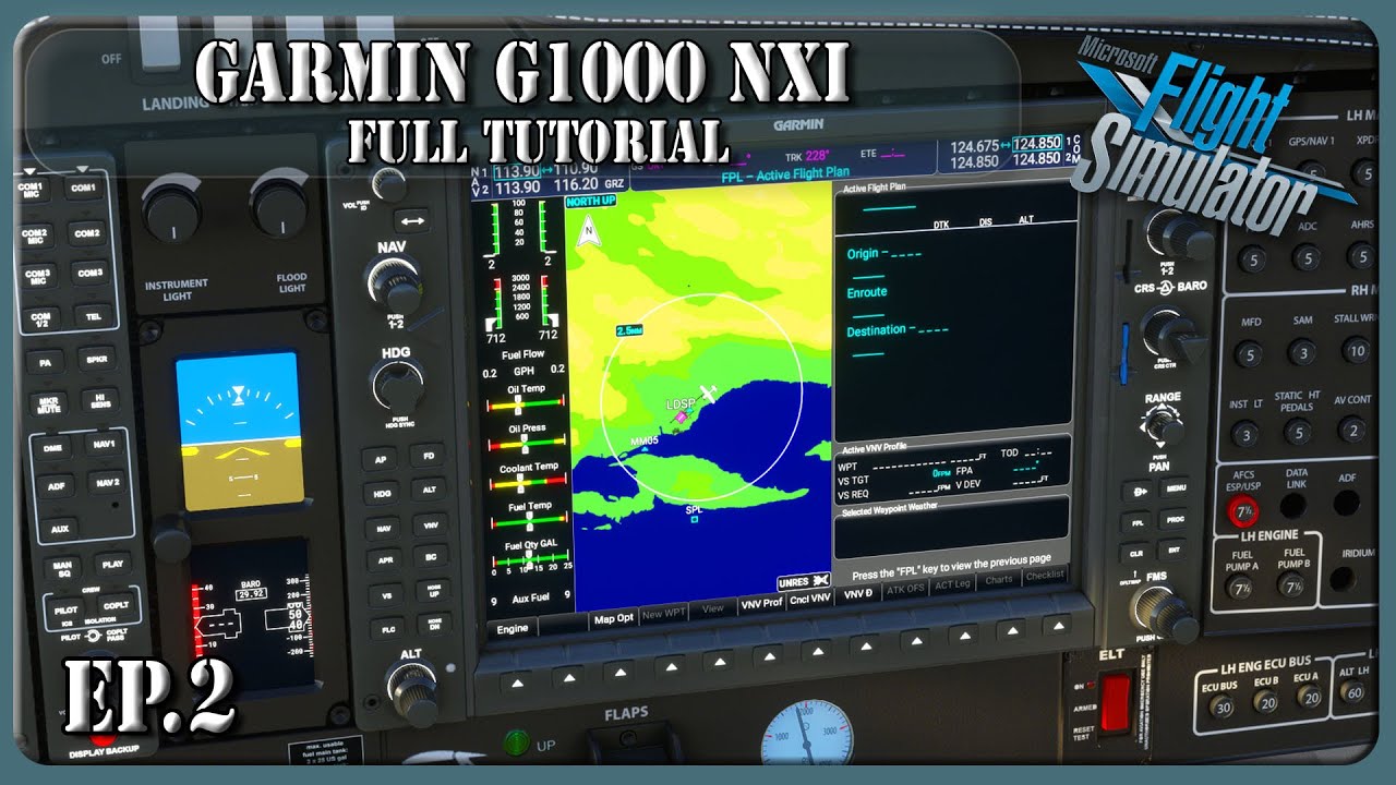 Garmin G1000 NXi | Flight Plan Creation | Full Tutorial - Ep.2 ...