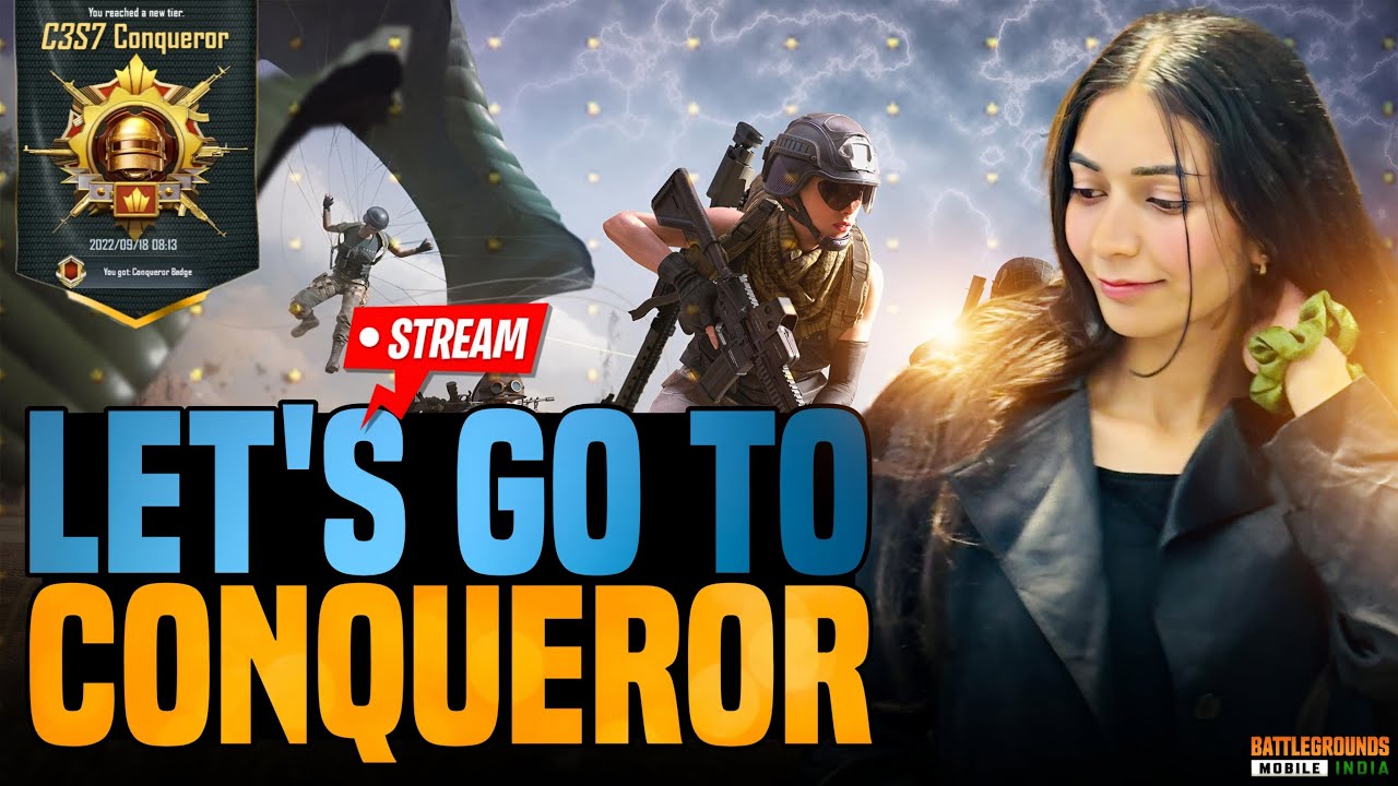 🔴 DAY 8 RANK PUSH TO CONQUEROR || BGMI LIVE || #girlgamer #facecam #rankpush - YouTube