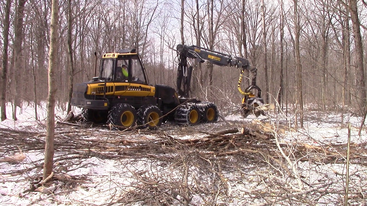 2011 Ponsse Ergo 8 Wheel Harvester - YouTube