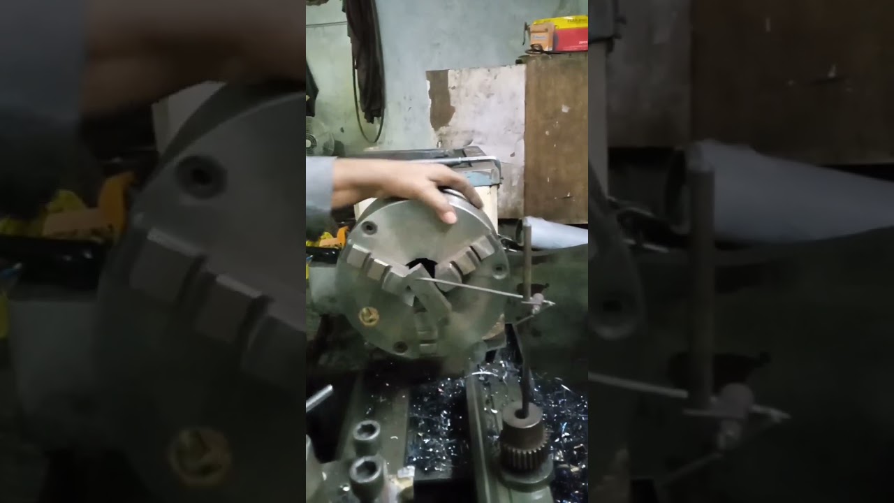 Lathe machine key face #shorts - YouTube
