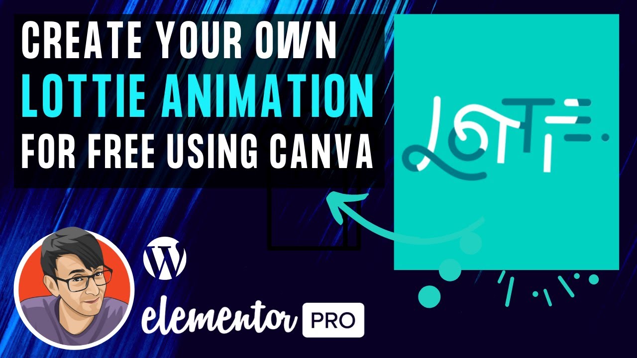 Create a FREE Bespoke Lottie Animation for Elementor with Canva - YouTube