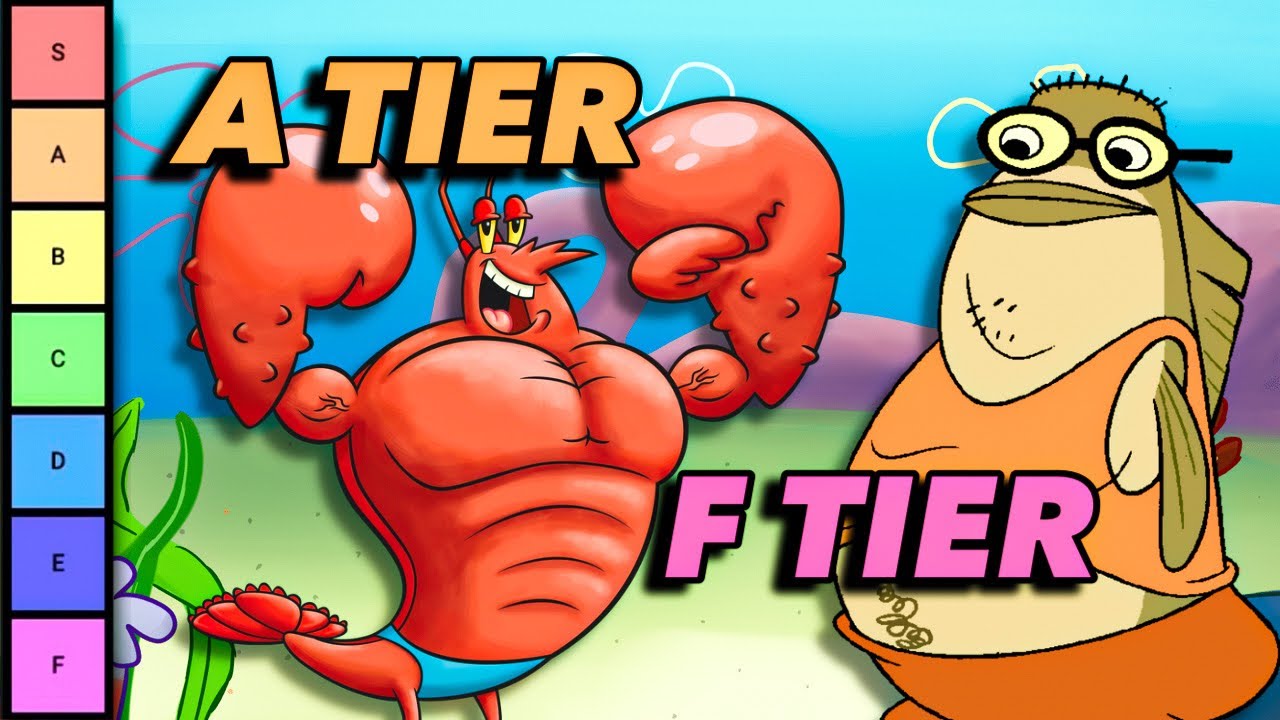 The SpongeBob Character PHYSIQUE Tier List - YouTube