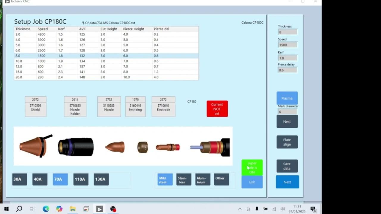 Techserv CNC plasma setup - YouTube