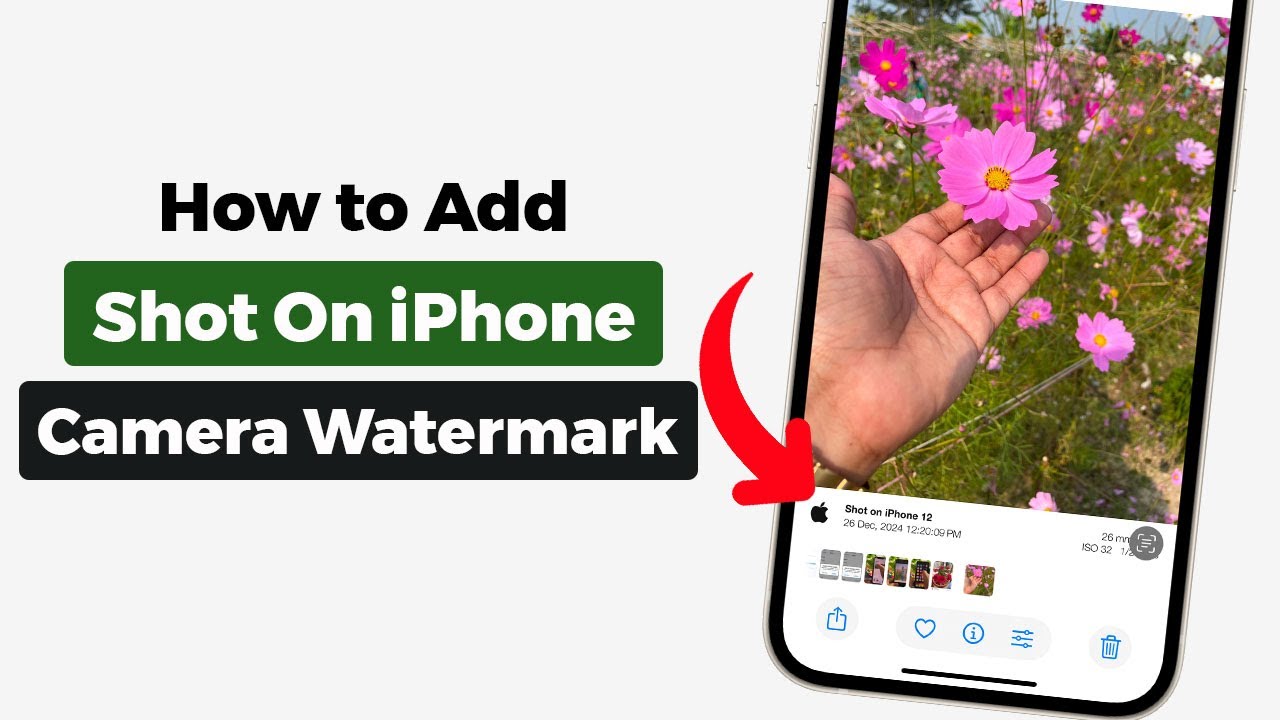 Shot on iPhone Camera Watermark | iPhone Camera Secret Settings - YouTube