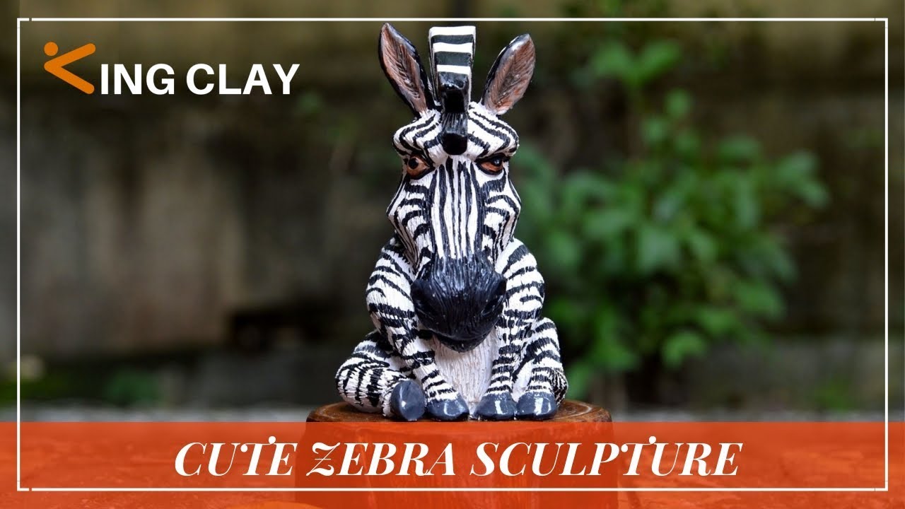 Cute Zebra Sculpture out of Clay - Amazing & Creative Animal Making ...
