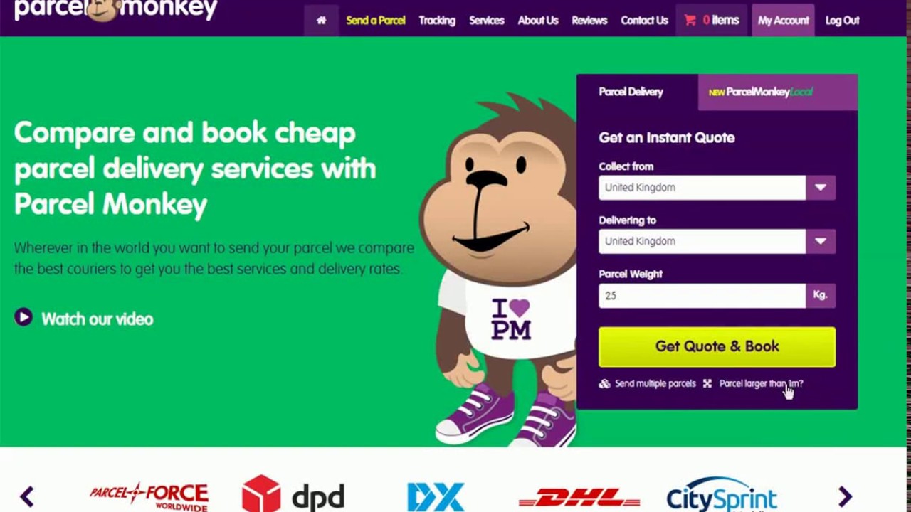 Parcel Monkey Scam Misquote - YouTube