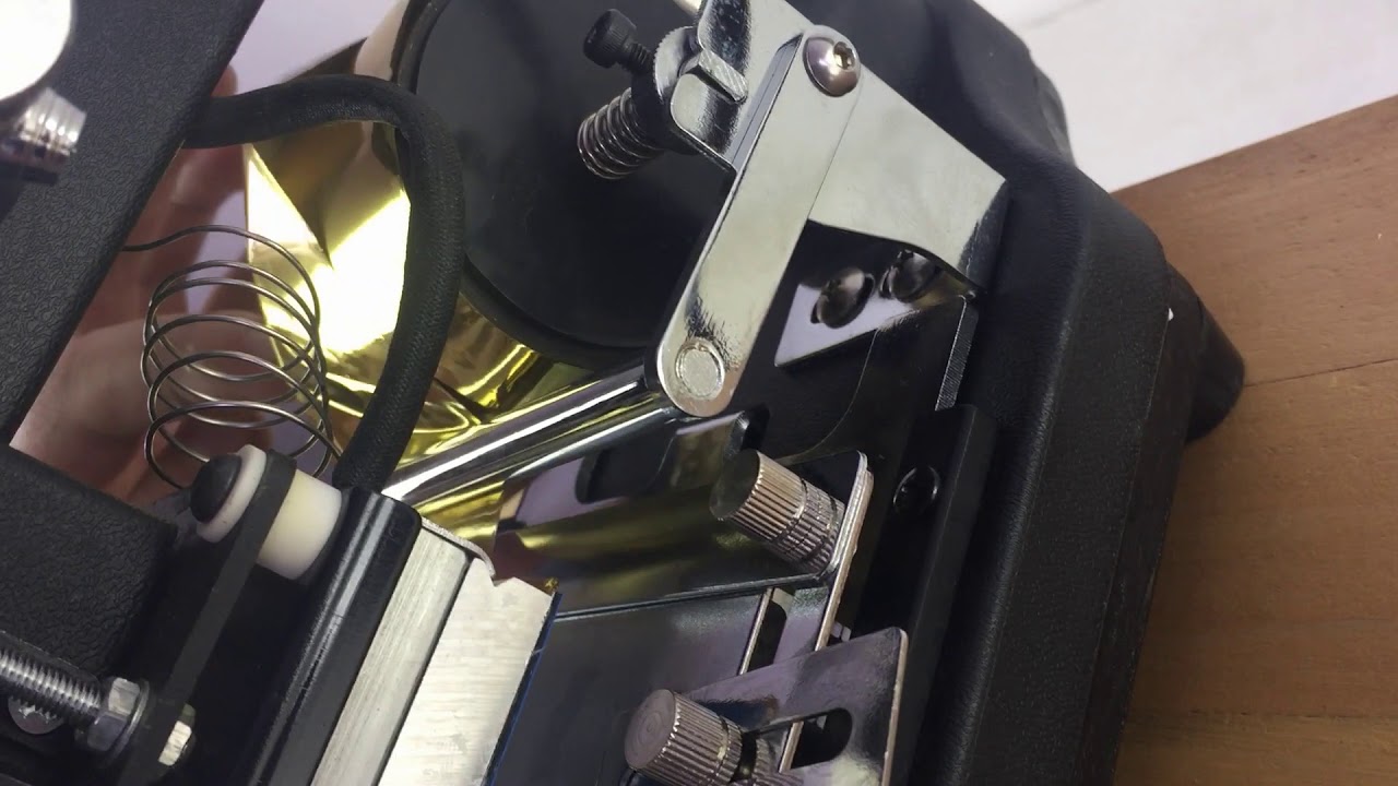 Manual Hot Stamping Machine - YouTube