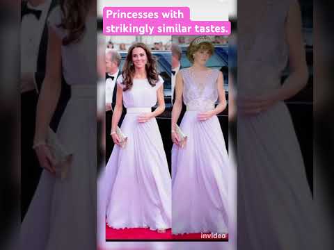 Princess Catherine & Princess Diana: Strikingly similar tastes. #shorts #princesskate #princessdiana