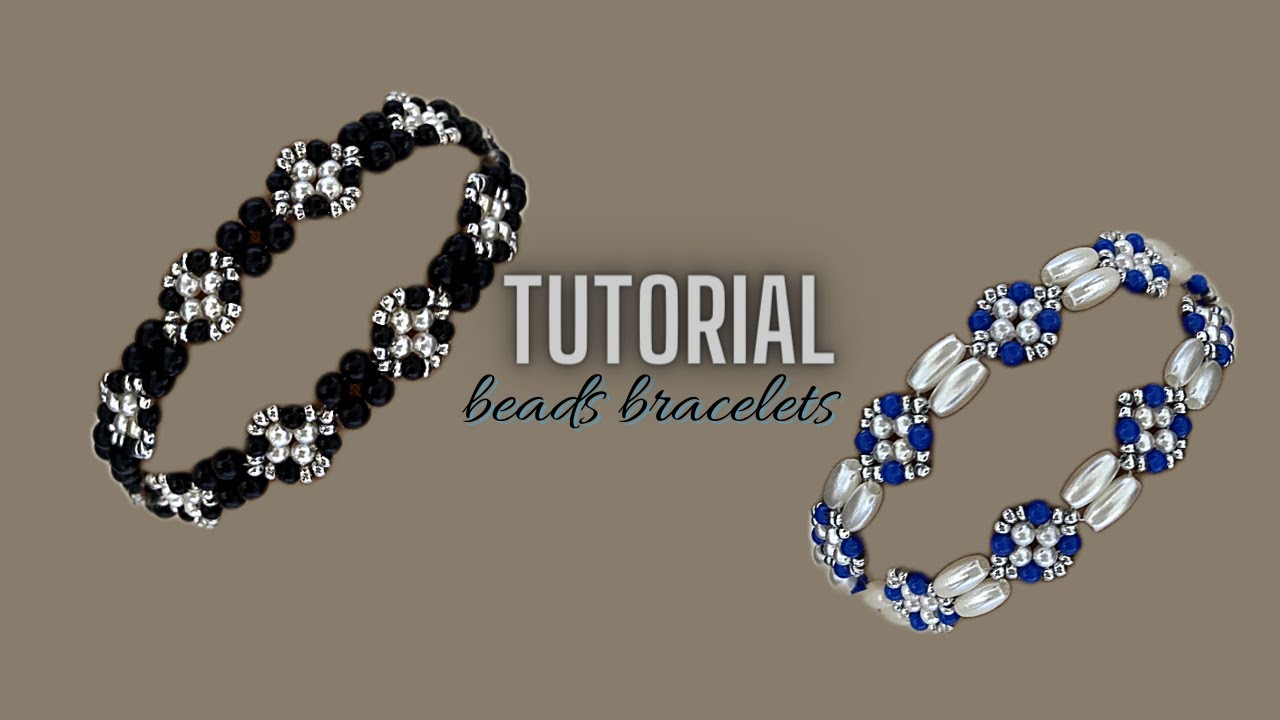 2 bracelets with the same pattern. beaded bracelets.beading tutorials ...