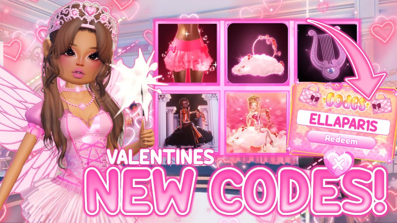 ALL NEW CODES IN THE DRESS TO IMPRESS VALENTINES UPDATE! - YouTube