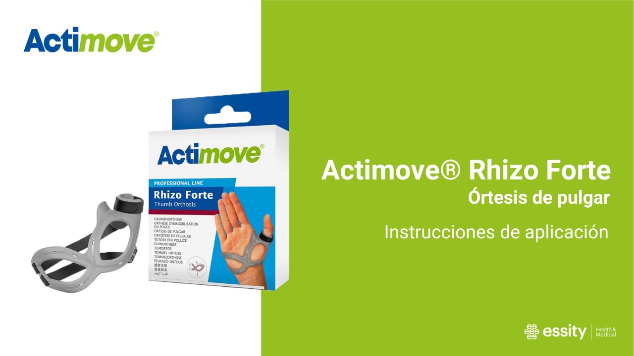 Actimove l Rhizo Forte, Soporte estabilizador de pulgar - YouTube