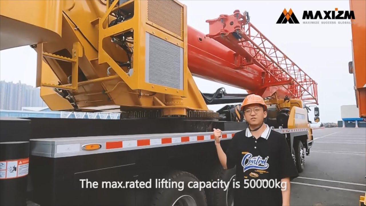 MAXIZM | SANY STC500E Truck Crane - YouTube