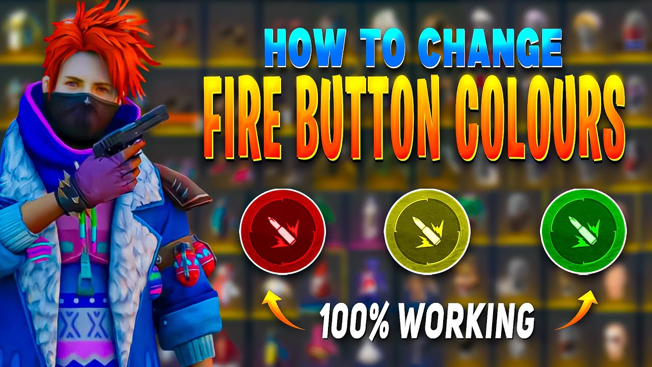 How To Change Fire Button Colour In Free Fire Max || How To Use Red ...