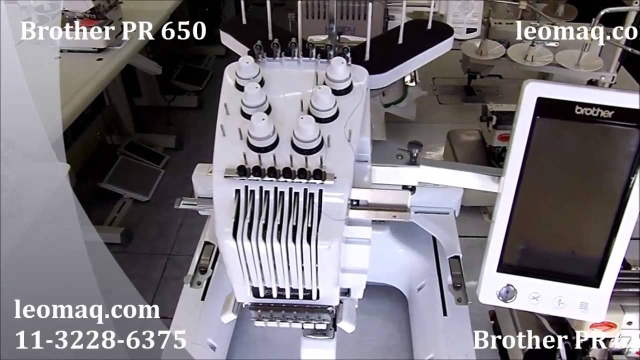 Máquina de Bordar Brother PR650 - YouTube