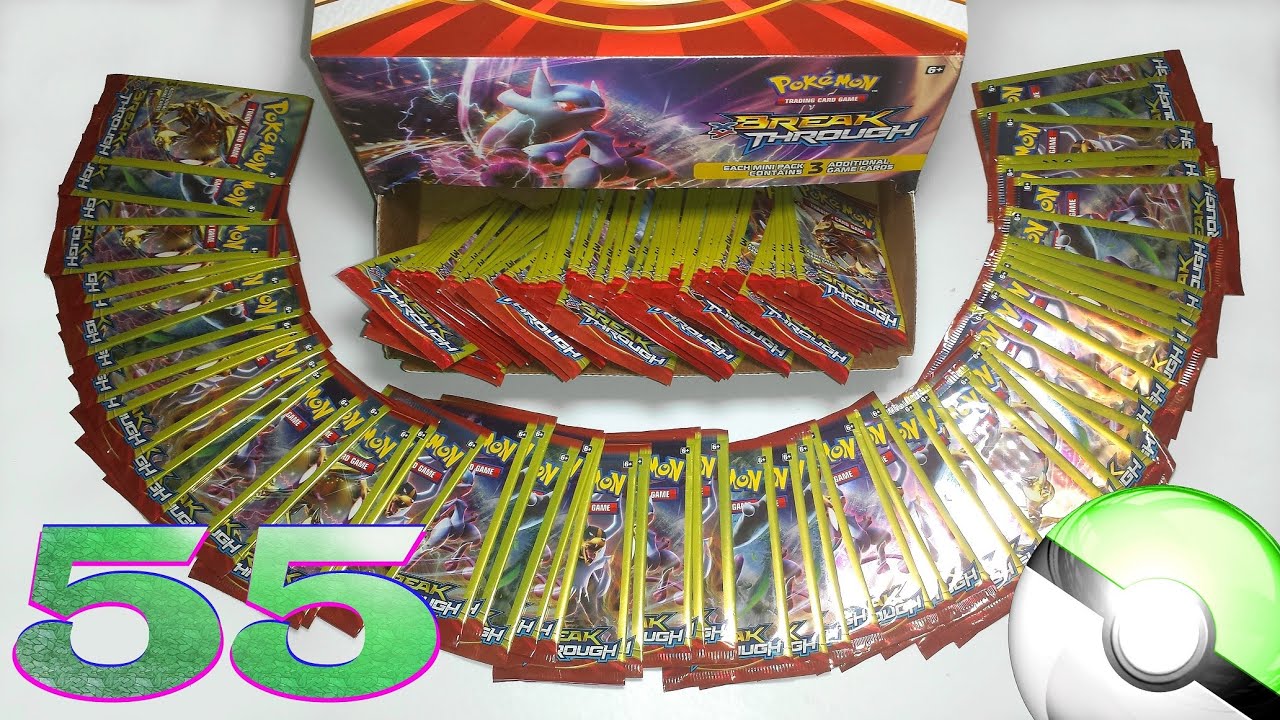 Opening 55 BREAKthrough Pokemon Mini Packs! ~AWESOME PULLS~ - YouTube