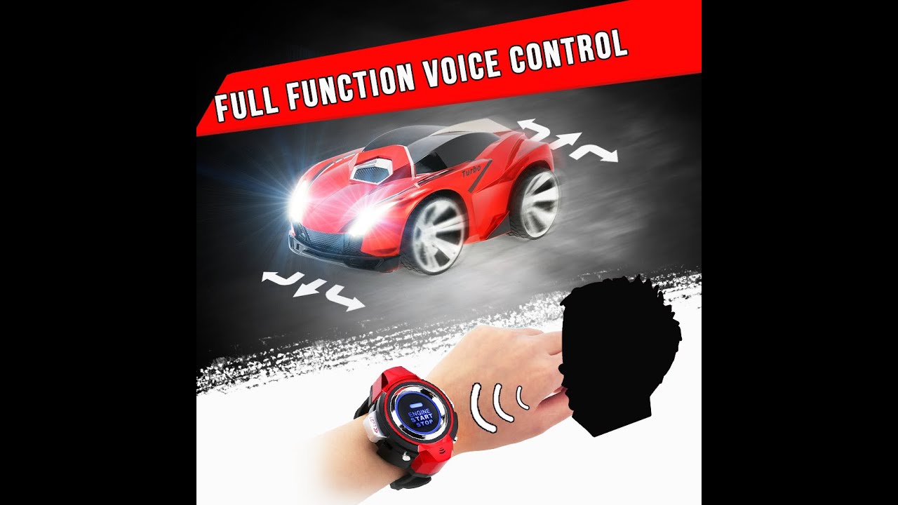KF R102 1/30 2.4Ghz Smart Watch Voice Command RC Car RM5989 RM6009 ...