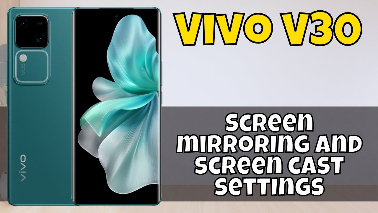 Screen mirroring and screen cast settings Vivo V30 || How to use screen ...