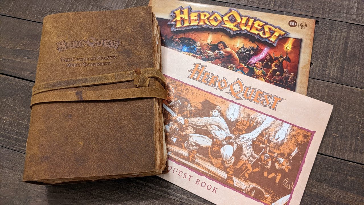 Handmade, leatherbound Heroquest book from ReproQuest - YouTube