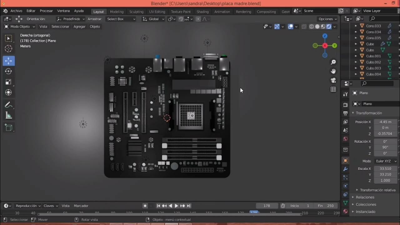 Motherboard blender - Modelado IV - YouTube